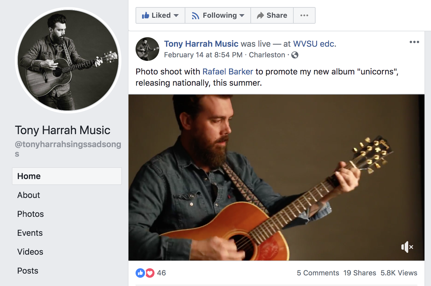 Tony Harrah | Live Streamed Photography Session – Falling Tree Media